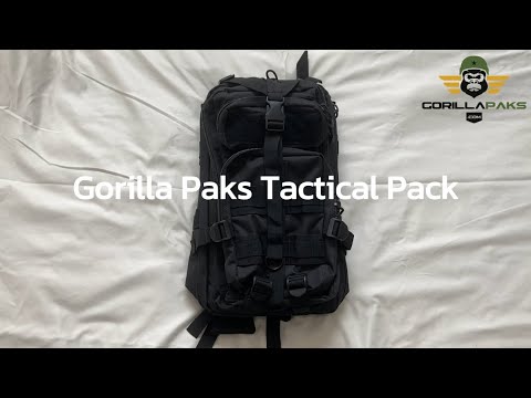 GORILLA PAKS 30L Tactical Backpack – MOLLE Rucksack (Black) | GORILLA PAKS